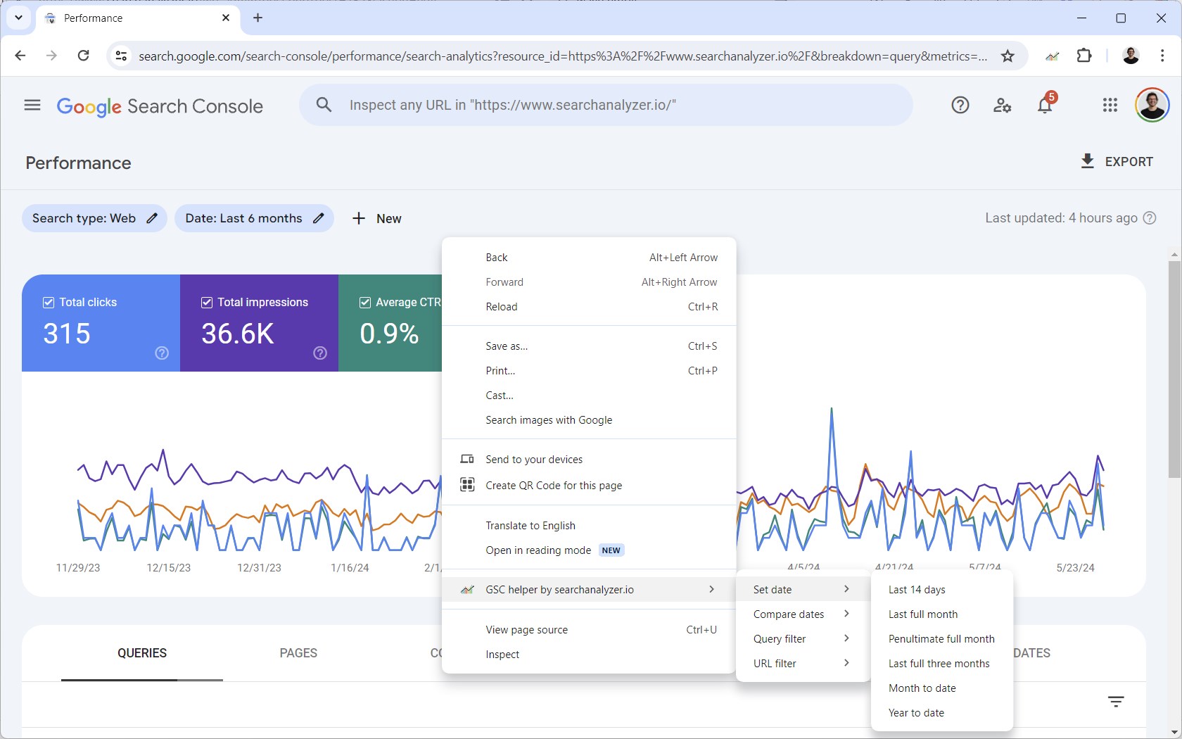 GSC Helper FAQ « searchanalyzer.io